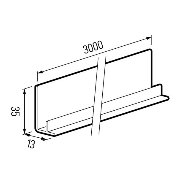Cladding Starter Trim (3m) – Designer Building Products